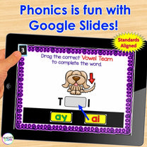 PHONICS REVIEW 2ND GRADE LONG VOWEL TEAMS Google Slides Bundle