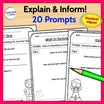 1ST GRADE Opinion Persuasive Informative Narrative WRITING PROMPTS