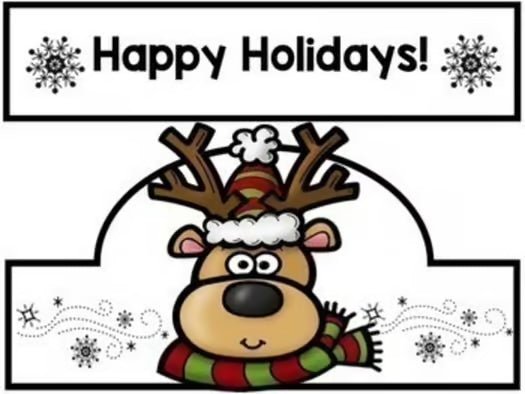 Christmas Reindeer: Hat & Crown December Craft Activity- Kindergarten