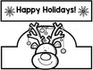 Christmas Reindeer: Hat & Crown December Craft Activity- Kindergarten