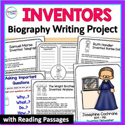 Inventors and Inventions Biography Report: Graphic Organizers, Reading