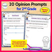 1st Grade GRAPHIC ORGANIZERS & WRITING PROMPTS Google Slides