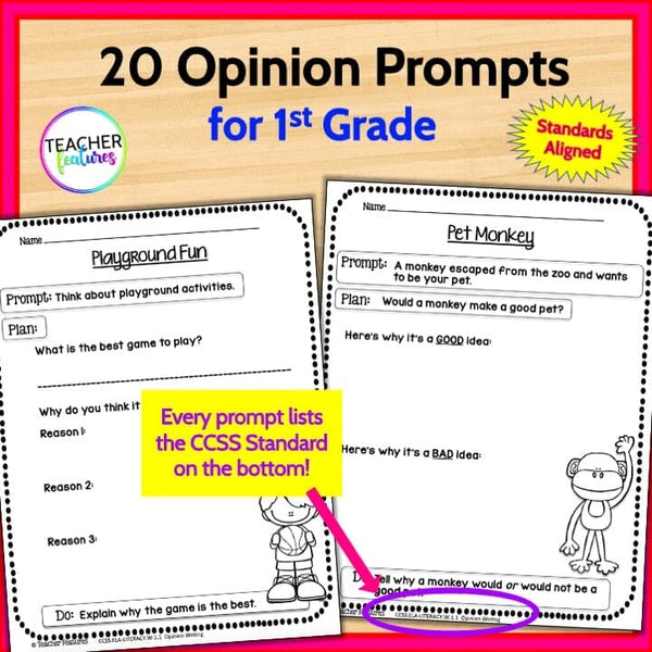 1ST GRADE Opinion Persuasive Informative Narrative WRITING PROMPTS