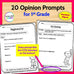 1ST GRADE Opinion Persuasive Informative Narrative WRITING PROMPTS