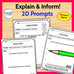 2nd GRADE Opinion Persuasive Informative Narrative WRITING PROMPTS