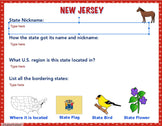 50 STATES & CAPITALS Research Writing Project & Graphic Organizers GOO