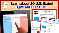 50 STATES & CAPITALS Research Writing Project & Graphic Organizers GOO