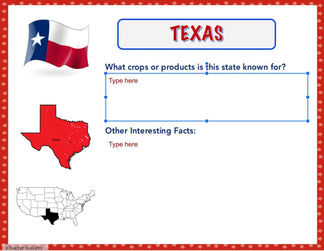50 STATES & CAPITALS Research Writing Project & Graphic Organizers GOO