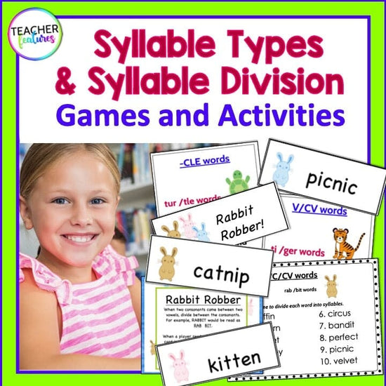 6 Syllable Types Games and Syllable Division Rules (Part 2)