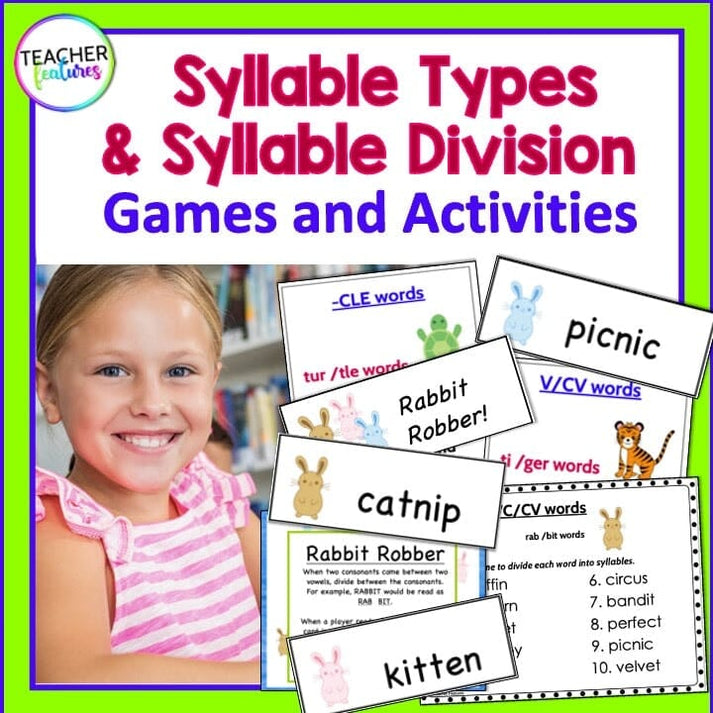 6 Syllable Types Games and Syllable Division Rules (Part 2)