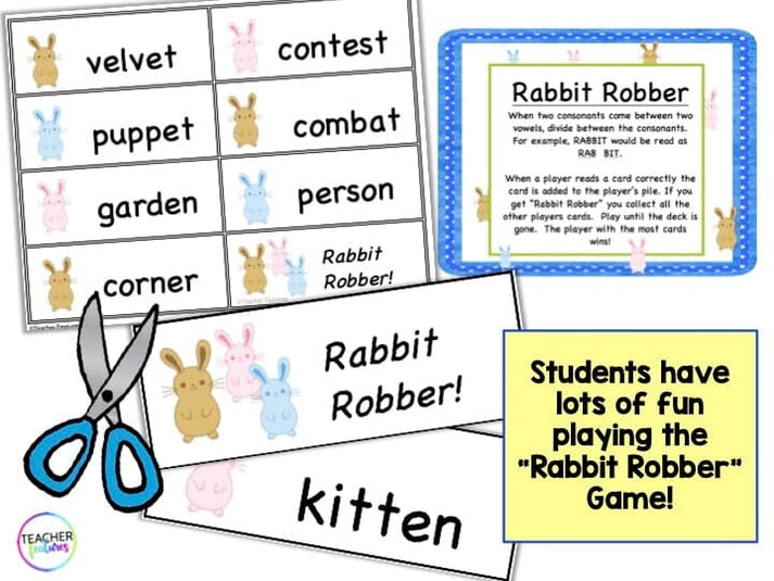 6 Syllable Types Games and Syllable Division Rules (Part 2)