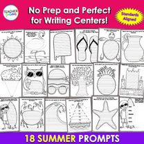 72 All Year Round Seasonal Writing Prompts & Center Activities