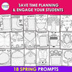 72 All Year Round Seasonal Writing Prompts & Center Activities
