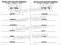 Decoding MULTISYLLABIC WORDS 6 Syllable Types SYLLABLE DIVISION Aligne