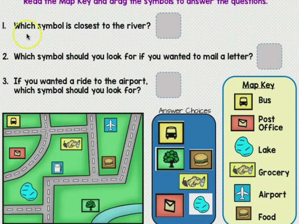 2nd & 3rd Grade MAP SKILLS & GEOGRAPHY Activities GOOGLE SLIDES