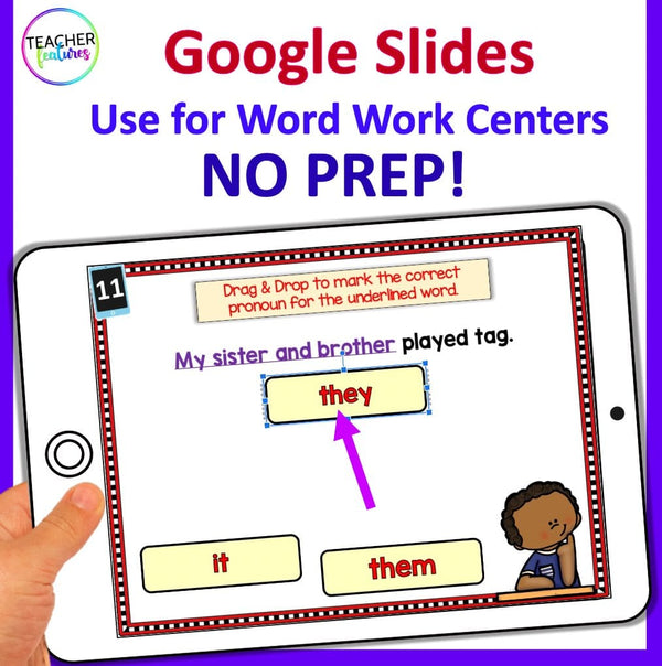 Google Slides 1st & 2nd Grade PERSONAL & REFLEXIVE PRONOUNS