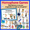 HOMOPHONES ACTIVITIES Center Games Word Sorts & Sentence Writing