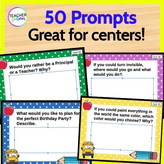 Opinion WRITING PROMPTS 2nd grade Activities GOOGLE SLIDES
