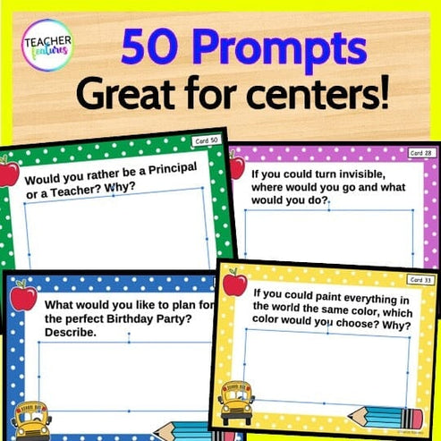 Opinion WRITING PROMPTS 2nd grade Activities GOOGLE SLIDES