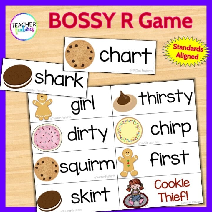 PHONICS GAME Bossy R Controlled Vowels Cookie Thief