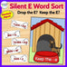 SILENT E Spelling Rules DOG-THEMED WORD SORT ACTIVITY