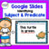 SUBJECT & PREDICATE ACTIVITIES Google Slides Volume 1