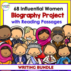 WOMEN'S HISTORY MONTH PROJECT Biography Writing with Reading Passages